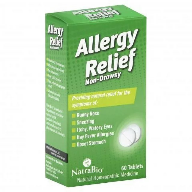NatraBio Allergy Relief Non-Drowsy Tablets 60 tab – Harvest Natural Foods