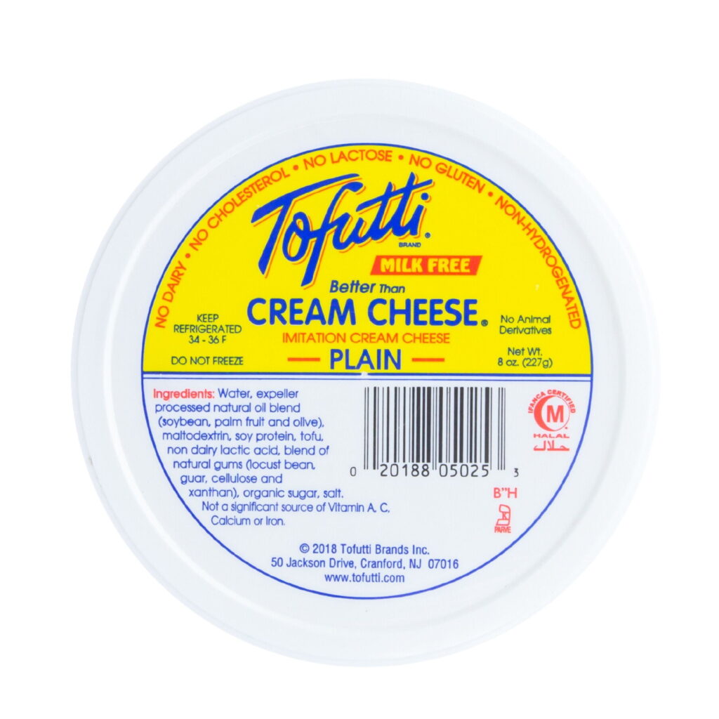 Tofutti – Better Than Cream Cheese – Plain 8.00 oz – Harvest Natural Foods