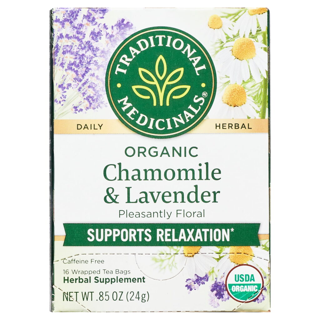 Traditional Medicinals Organic, Chamomile With Lavender, 16-Count Boxes ...